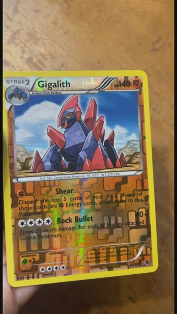 Pokemon Gigalith Card